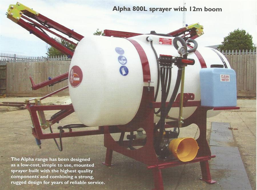 New Team Alpha 12m 800L tractor mounted (Low cost, simple to use ...