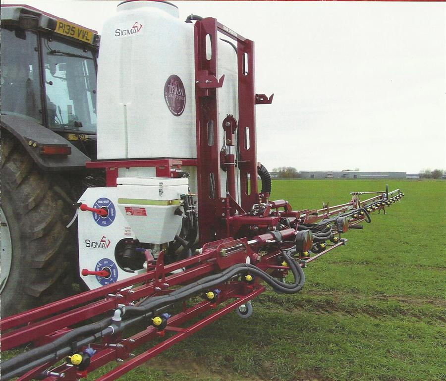 New Team Sigma 12m 800L tractor mounted sprayer - Kilnwick Sprayers Ltd